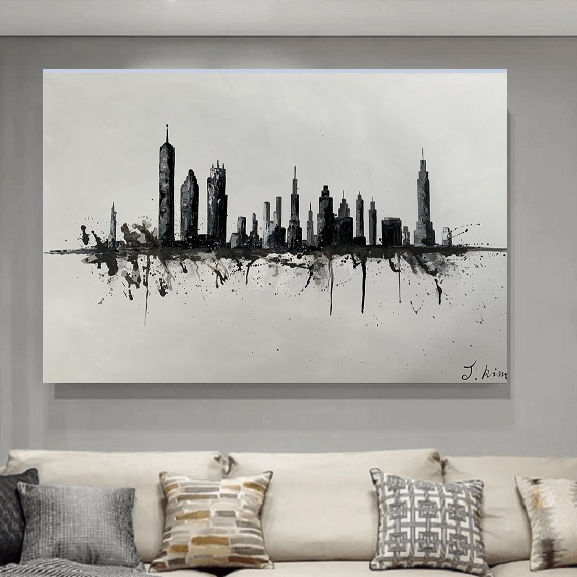 Målning - City of Shadows - Mynewart.se