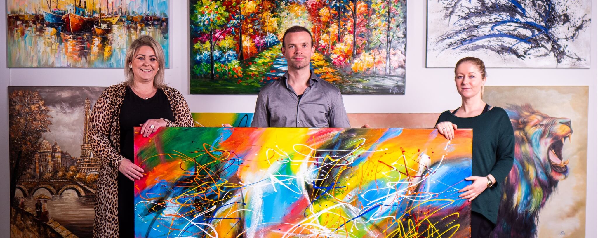 STORA tavlor | STORA handmålade tavlor online | Mynewart.se